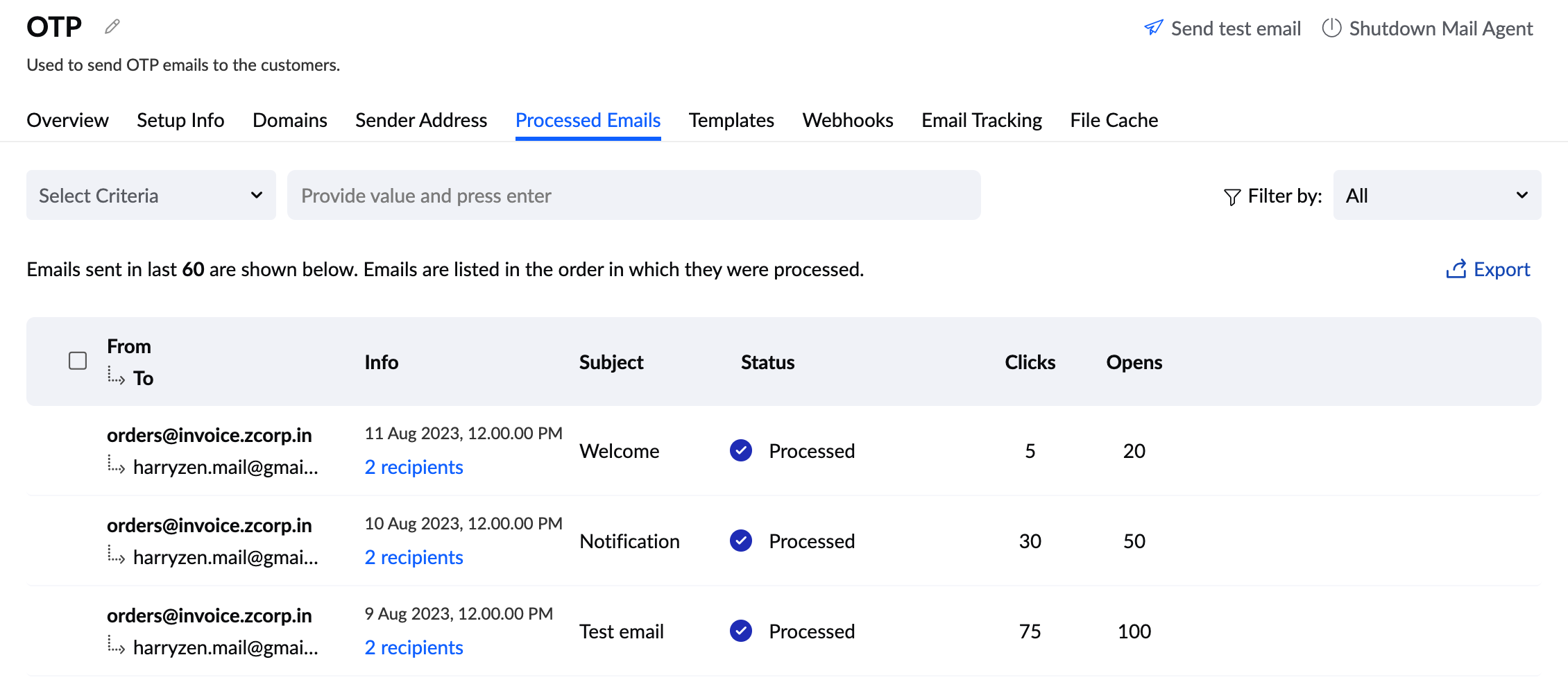 How to create a Mail Agent