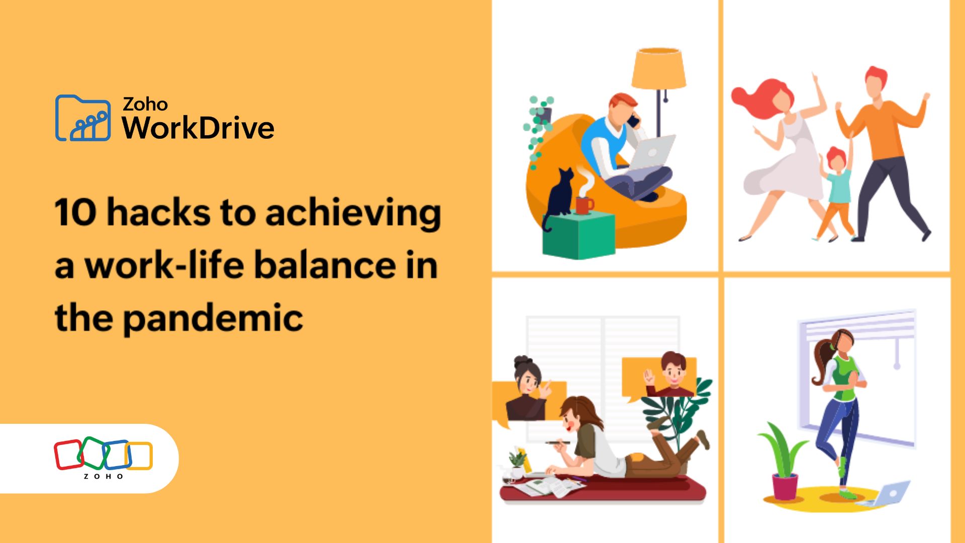 Infographic: 10 ways to achieving a work-life balance | WorkDrive