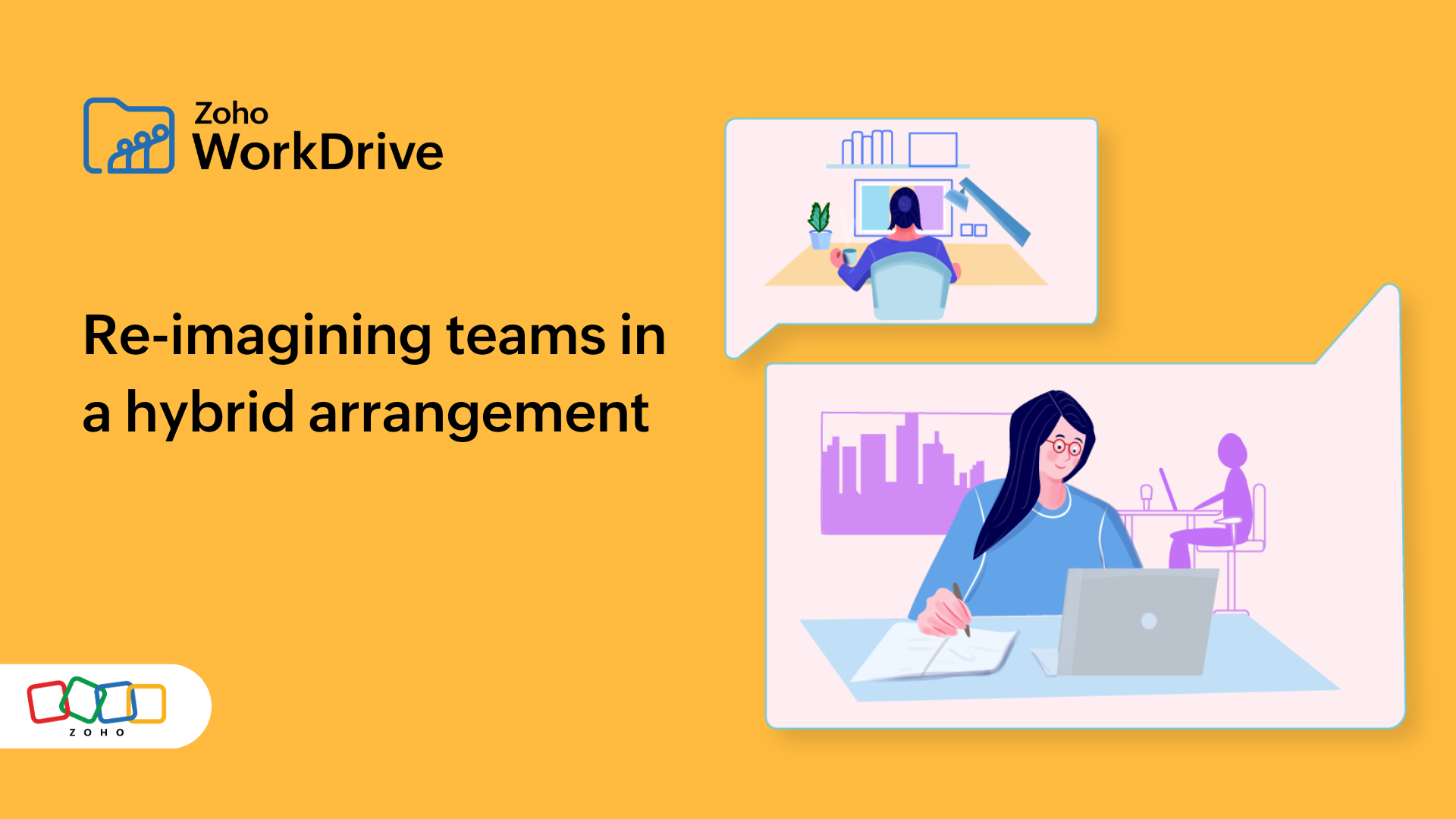 Hybrid work redefined | Zoho WorkDrive